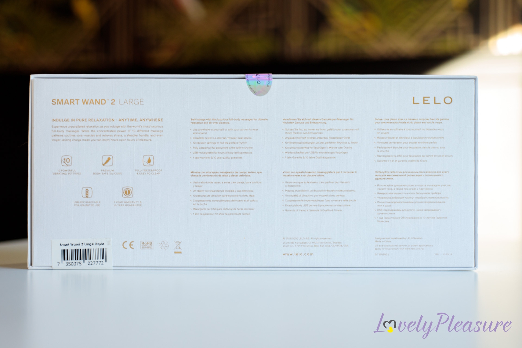 Test de la baguette vibrante Lelo Smart Wand 2 - Large | LovelyPleasure